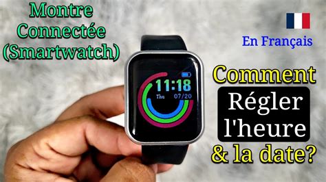 Comment Régler Une Montre Smart Watch en Français Réglage d heure