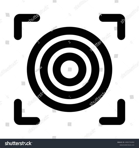 Target Aim Icon Archer Sports Game Stock Vector Royalty Free