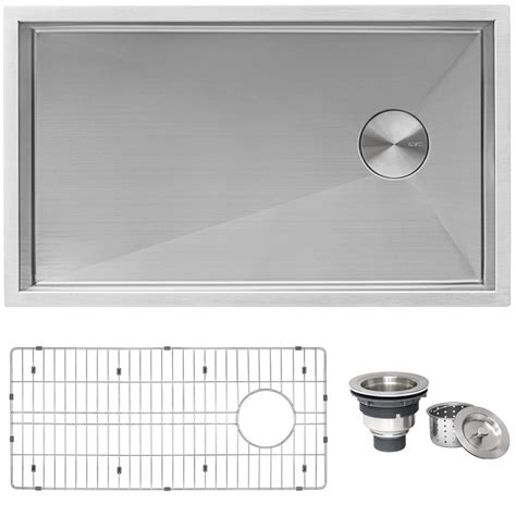 Buy Ruvati Inch Slope Bottom Offset Drain Under Kitchen Sink Single