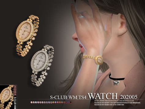 The Sims Resource S Club WM Ts4 Watch 202005