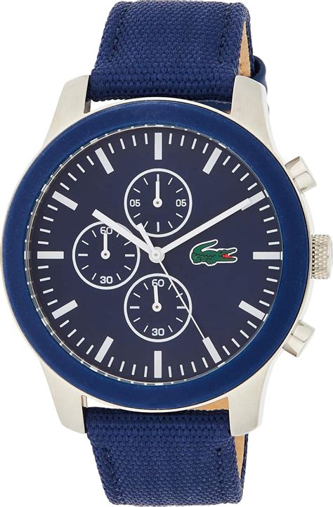 Lacoste Reloj Cron Grafo Para Hombre De Cuarzo Con Correa En Tela