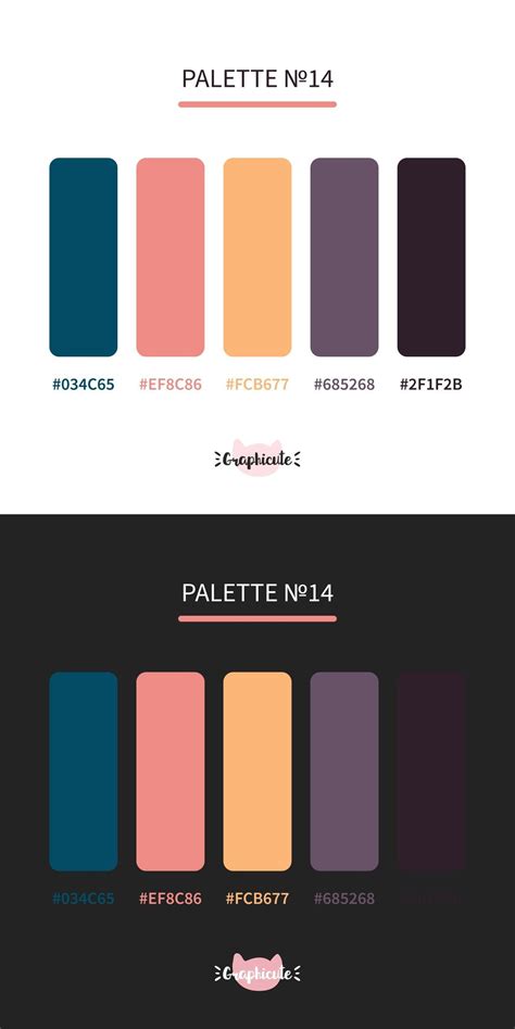 Color Palette With Hex Codes Pretty Combinations Of Colors