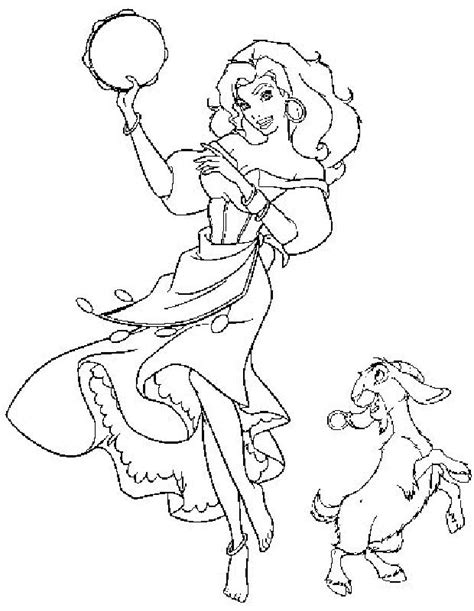 Dibujos De Princesa Esmeralda De Disney Para Colorear Para Colorear