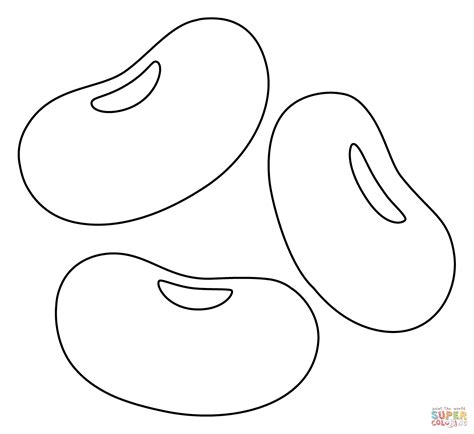 Desenho de Emoji de feijão para colorir Desenhos para colorir e