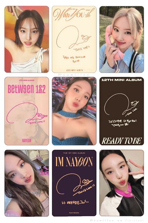 Twice Nayeon Mixed Ver Printable Photocard Template Front Back