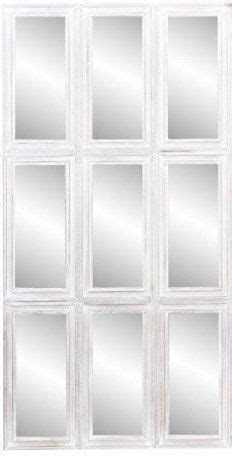 Dkd Home Decor Lustro Ścienne Szkło Naturalny Drewno Mdf Wytrawianie