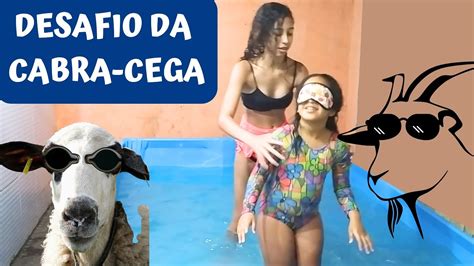 Desafio A Brincadeira Da Cabra Cega Na Piscina YouTube