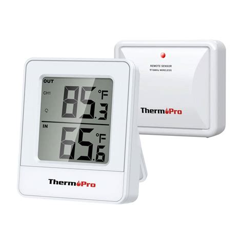 ThermoPro Wireless Indoor Outdoor Thermometer With Temperature Sensor