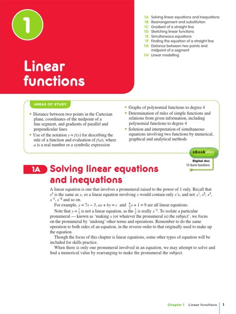 ch01 linear functions pdf fraction mathematics line geometry