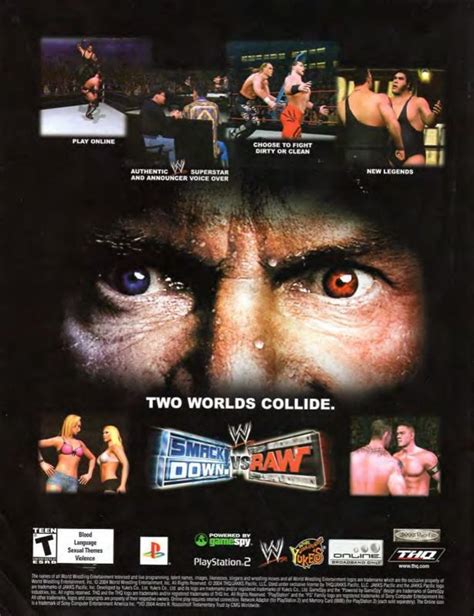 WWE Smackdown Vs Raw Official Promotional Image MobyGames