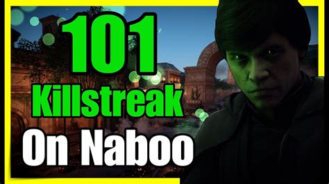 Star Wars Battlefront 2 101 Luke Skywalker Killstreak On Naboo YouTube