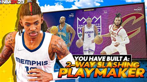 BEST 2 WAY SLASHING PLAYMAKER BUILD ON NBA 2K23 OLD NEW GEN VOL 9