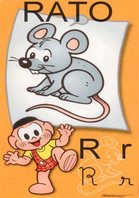 Alfabeto Ilustrado da Turma da Mônica SÓ ESCOLA Experimente a emoção