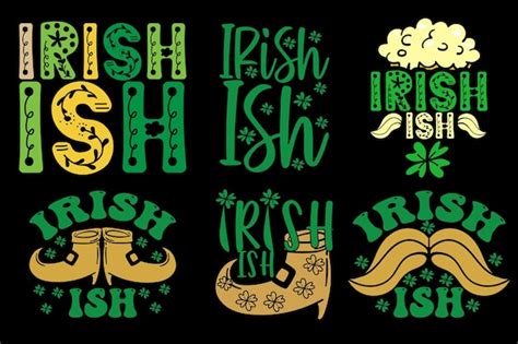 Premium Vector St Patricks Day Svg Bundle Hand Drawn Vector Design