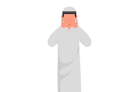 Premium Vector Business Flat Cartoon Style Drawing Arabian