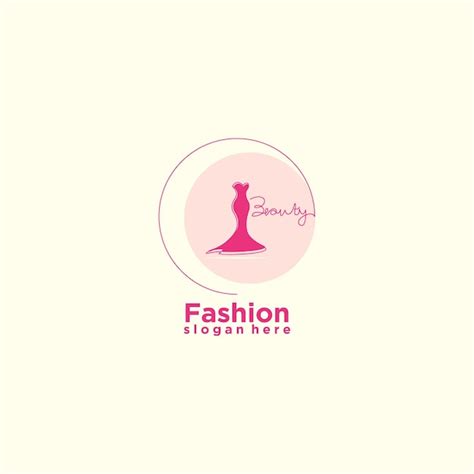 Diseño de logotipo boutique para moda con concepto creativo Vector