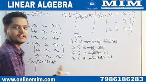7 linear algebra problem of the day7th question youtube
