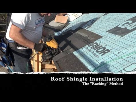 How To Install Roof Shingles Using The Racking Method Youtube