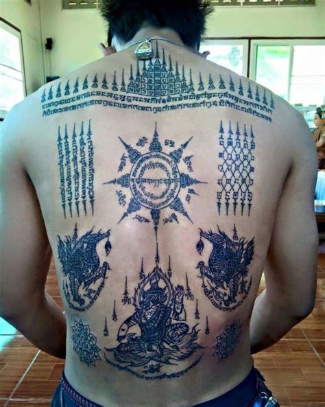 Sak Yant Designs And Meanings Sak Yant Tattoo Thai Tattoo Tattoos