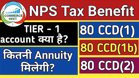 Nps Tier 1 And Tier 2 Tax Benefits Templates Sample Printables