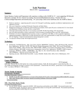 Lois Narcisse JDE Developer 1 1 1 PDF