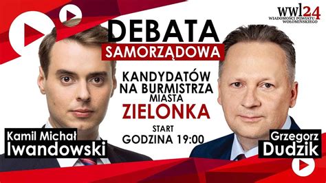 Debata kandydatów na burmistrza miasta Zielonka YouTube