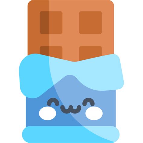 Icono De Barra De Chocolate Kawaii Flat