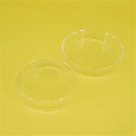 60 200mm Borosilicate Glass Petri Culture Dish With Lids For Lab