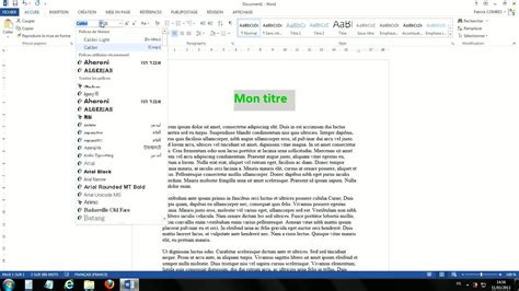 Tuto Mettre En Forme Un Texte Avec Word Sur Tuto