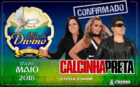 2 BANDAS JÁ CONFIRMADAS FESTA DO DIVINO POÇÕES BAHIA 2018 CALCINHA