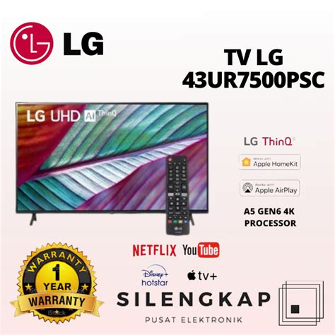Jual LG LED TV 43UR7500 SMART TV 4K UHD AI THINQ 43 INCH 43UR7500