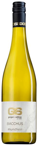 Weingut Geiger Söhne Bacchus Mundfein Vivino US