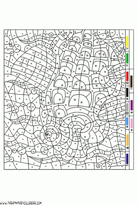 Dibujos Para Colorear Con Guia De Numeros