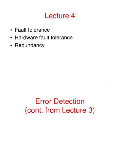 fault tolerance hardware fault tolerance redundancy pdf fault tolerance computer