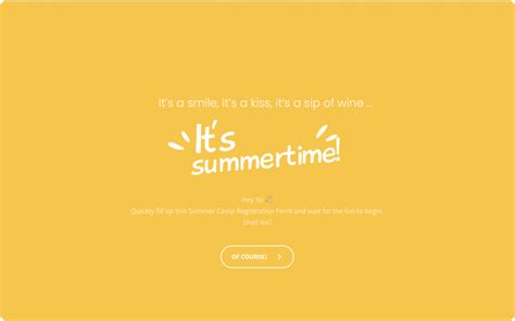 Free Summer Camp Registration Form Template For Art Sports Camps