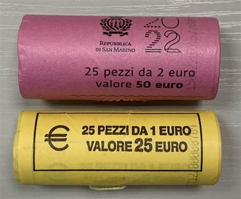 San Marino 1 Euro 2 Euro 2022 Total 50 Coins In 2 Catawiki