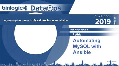 PDF Ivan Groenewold DataOps Barcelona Databases The First