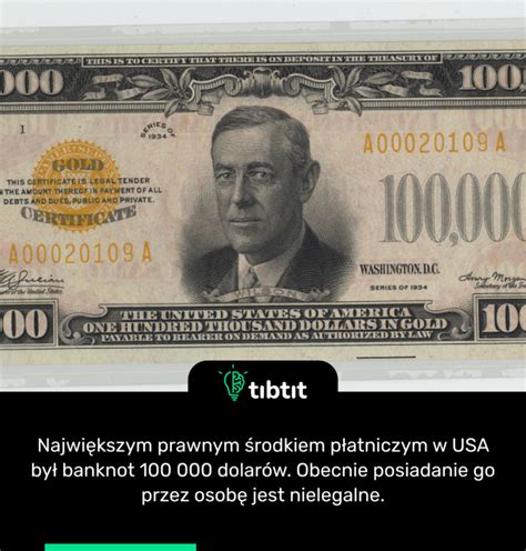 Czy wiesz że Największym prawnym środkiem płatniczym w USA był
