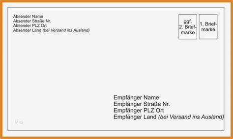Brief Beschriften Vorlage Einzigartig 6 Briefumschlag Muster Vorlage