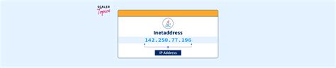 Inetaddress In Java Scaler Topics