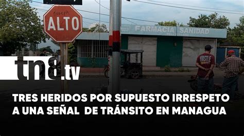 Irrespeto a las señales de tránsito provoca fatal accidente en Managua