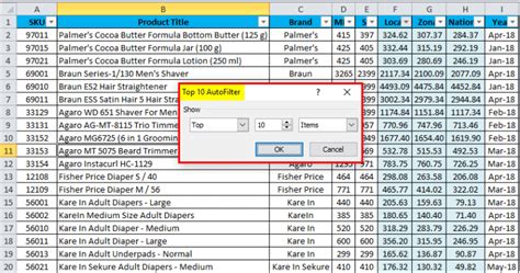 Autofilter In Excel Examples How To Use Autofilter
