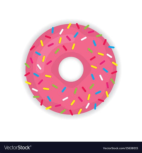 Donut Icon Modern Flat Royalty Free Vector Image