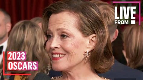 Sigourney Weaver Talks First Time Filming Underwater At Oscars 2023 E