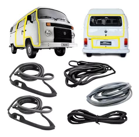 Kit Completo Borrachas Todas Portas Kombi Carat 1998 A 2013 Frete grátis