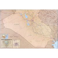 Grande Mapa Pol Tico Y Administrativo De Iraq Con Relieve Carreteras