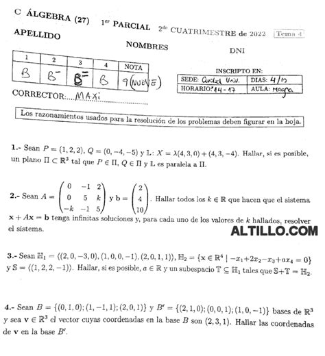 Parcial K Algebra Cbc Uba