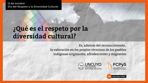 Semana Por El Respeto A La Diversidad Cultural Audio Flyer Fcpys