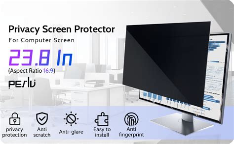Peslv visualización de privacidad para monitor de computadora de 23 8