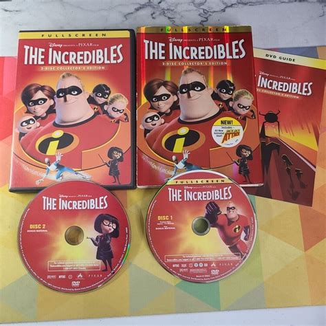 The Incredibles Full Screen Two Disc Collector S Edition DVD VG W